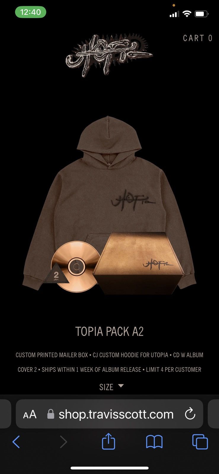 Travis Scott CJ UTOPIA PACK A2 | Grailed
