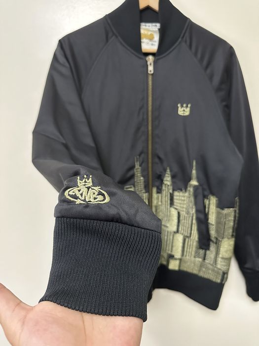 Vintage Vintage Y2K PNB Nation Bomber Jacket embroidered NY Skyline ...