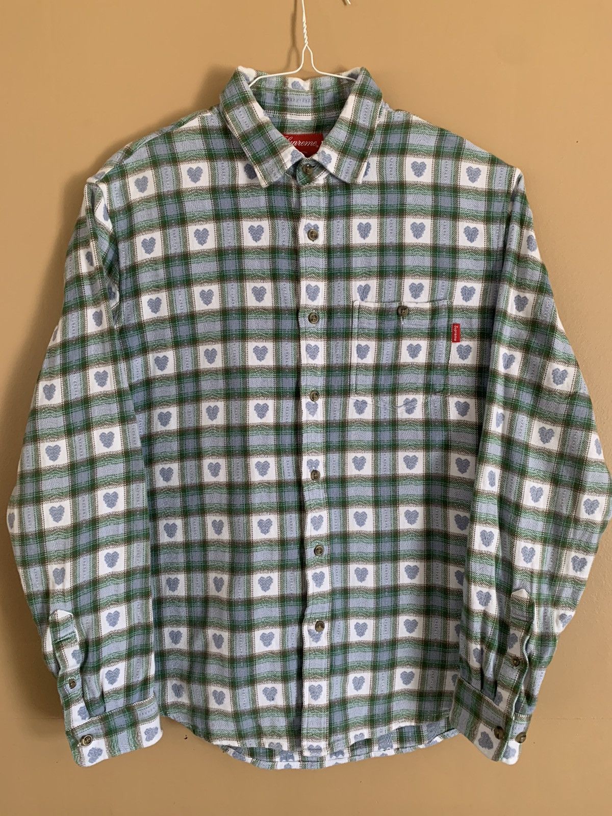Supreme Supreme Hearts Plaid Flannel Shirt SS16 Small | Grailed