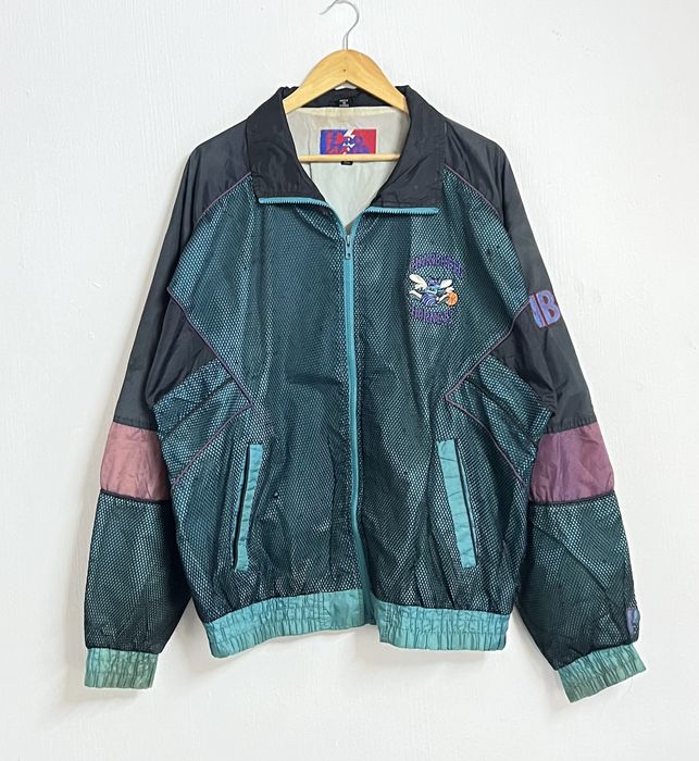 Vintage 🔥HOT DROPS🔥NBA PRO PLAYER HORNETS ZIP JACKET | Grailed