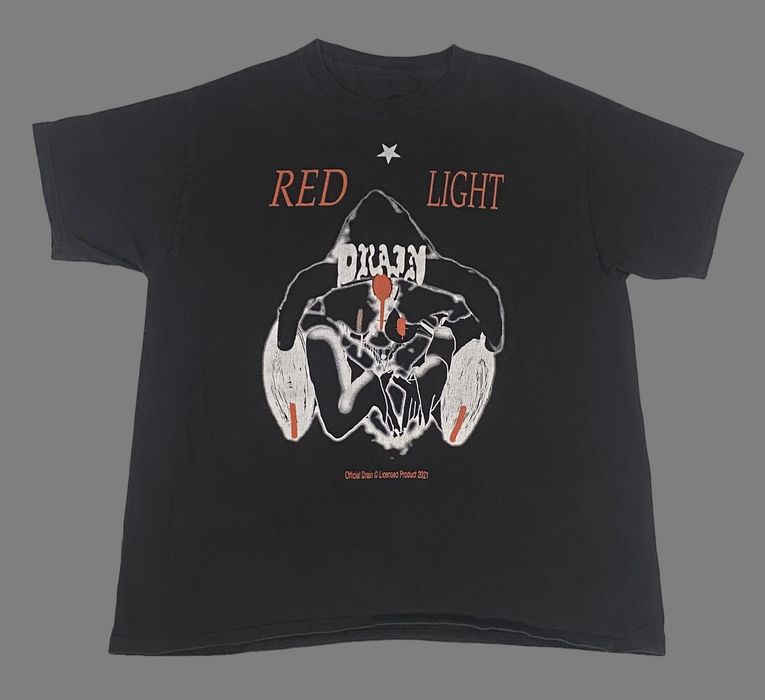 Sad Boys Bladee Red Light T-Shirt Black | Grailed