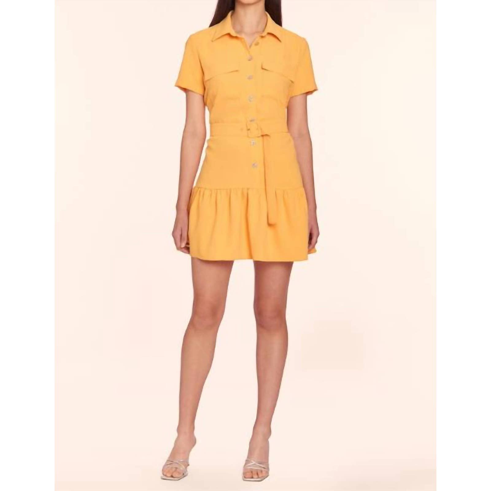 Amanda Uprichard Cathee Dress In Custard | Grailed