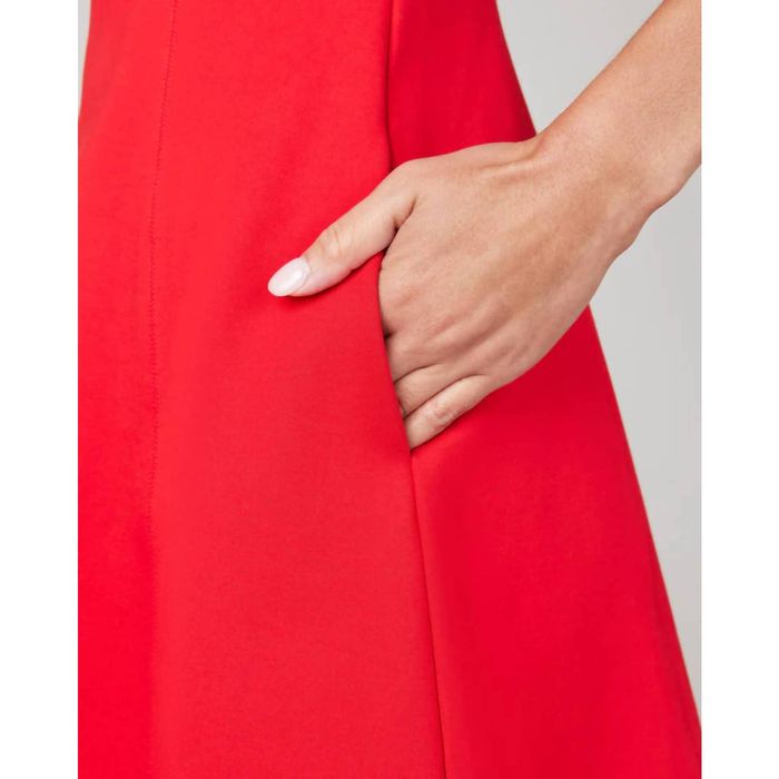 Spanx The Perfect Fit And Flare Dress In True Red | Grailed