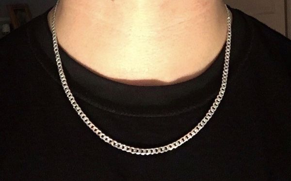 Jewelry Solid Silver Chain Cuban Link 20in 4mm | Grailed