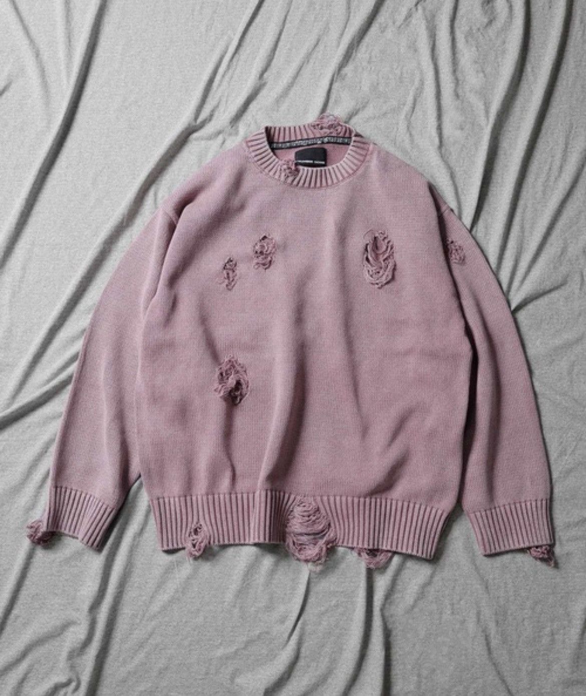 Number (N)ine Number nine ASID WASH RIPPED KNIT PULLOVER size 4 | Grailed