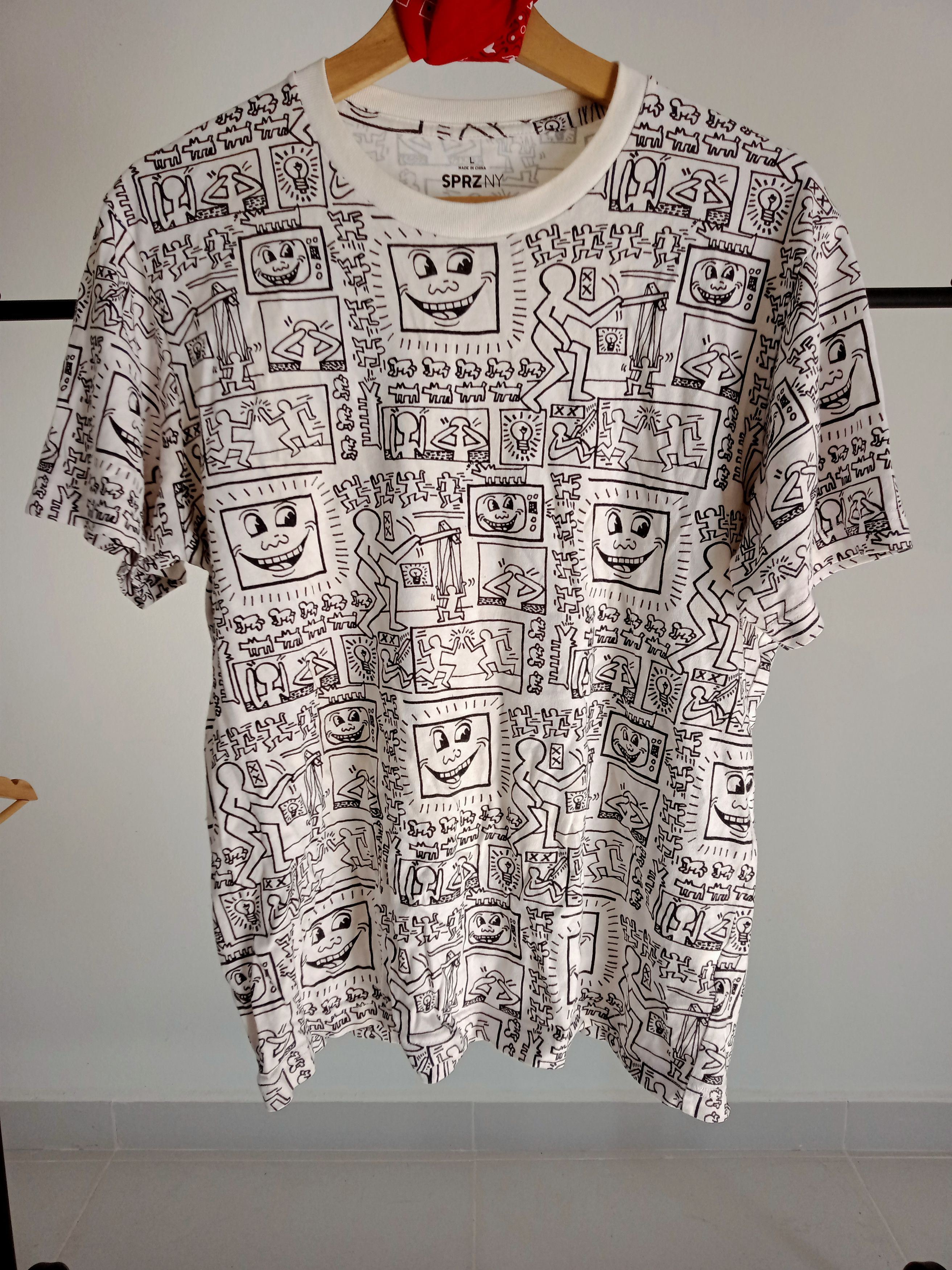 Brand × Keith Haring × Vintage 🔥RARE🔥VINTAGE 90S KEITH HARING TEE FULL ...