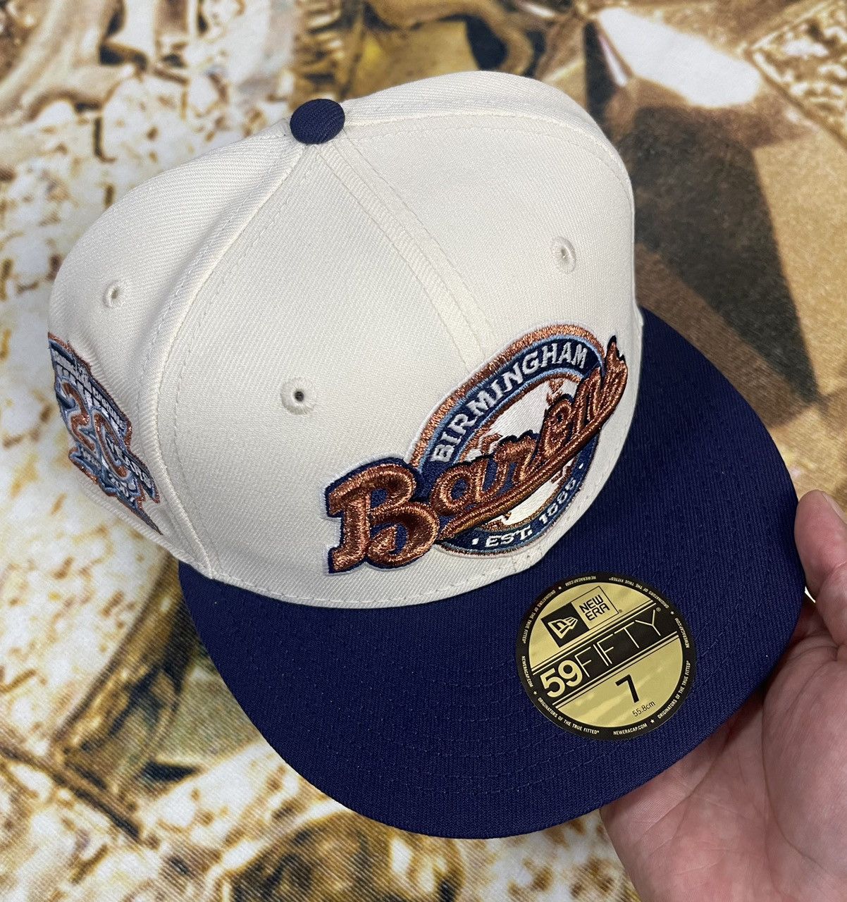 New Era Burdeens Chicago x Yote Birmingham Barons “popcorn” | Grailed