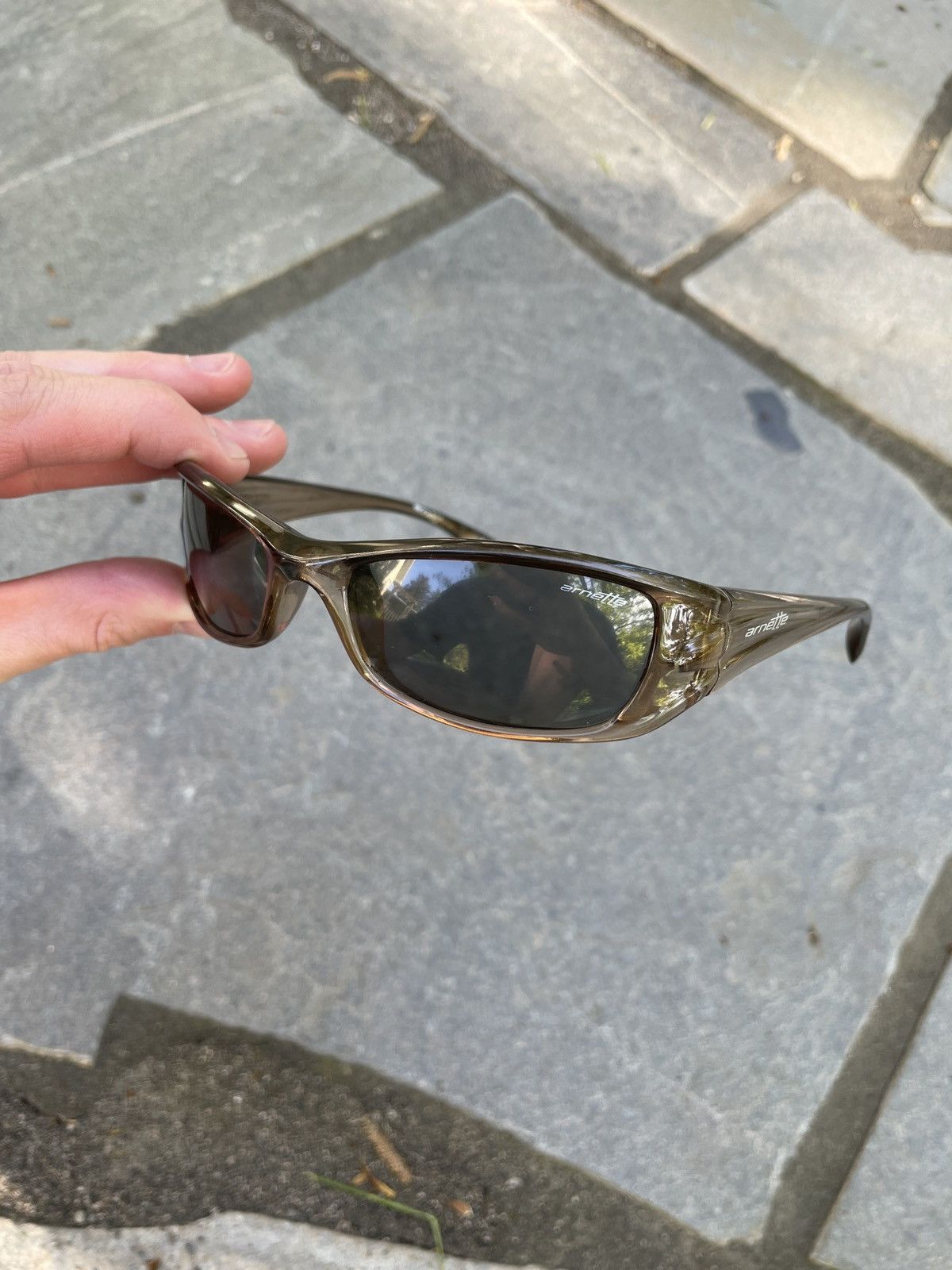 Oakley Y2K Thin Wraparound Sunglasses | Grailed