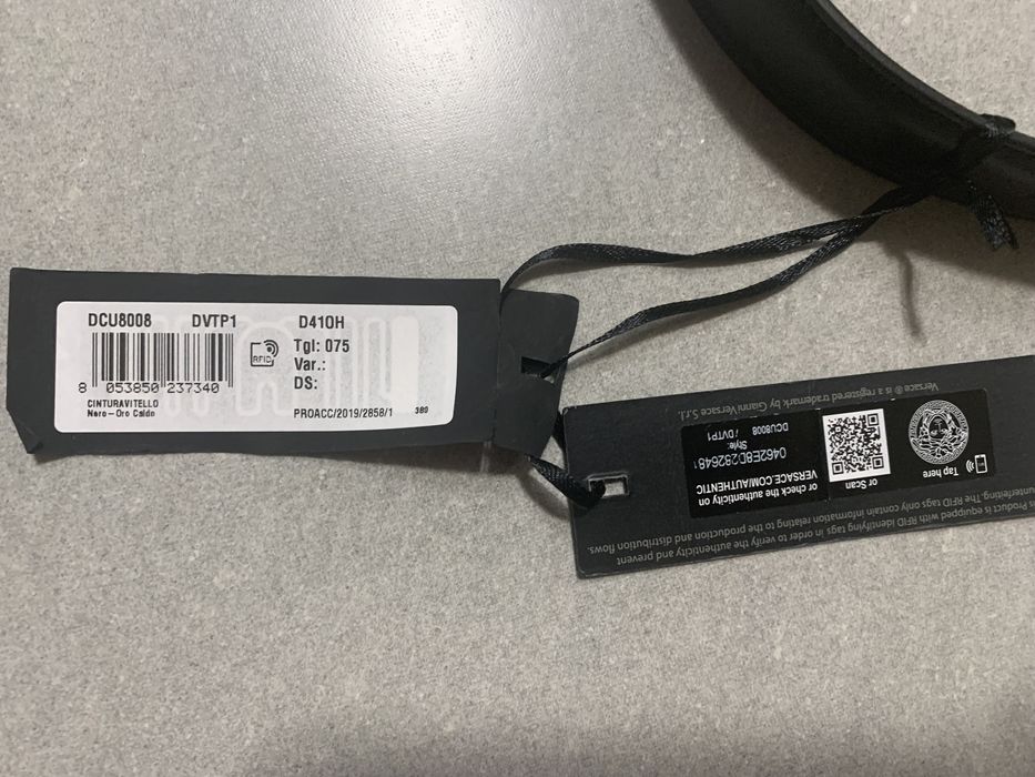 Versace 100% AUTH MENS WOMENS VERSACE LICENSE PLATE BELT 75/30 $650 ...