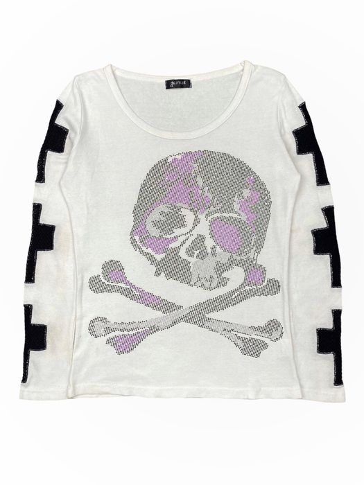 If Six Was Nine Garnet cross skull long sleeve t-shirt | Grailed