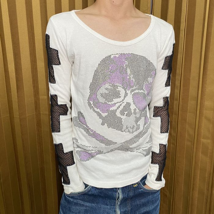 If Six Was Nine Garnet cross skull long sleeve t-shirt | Grailed