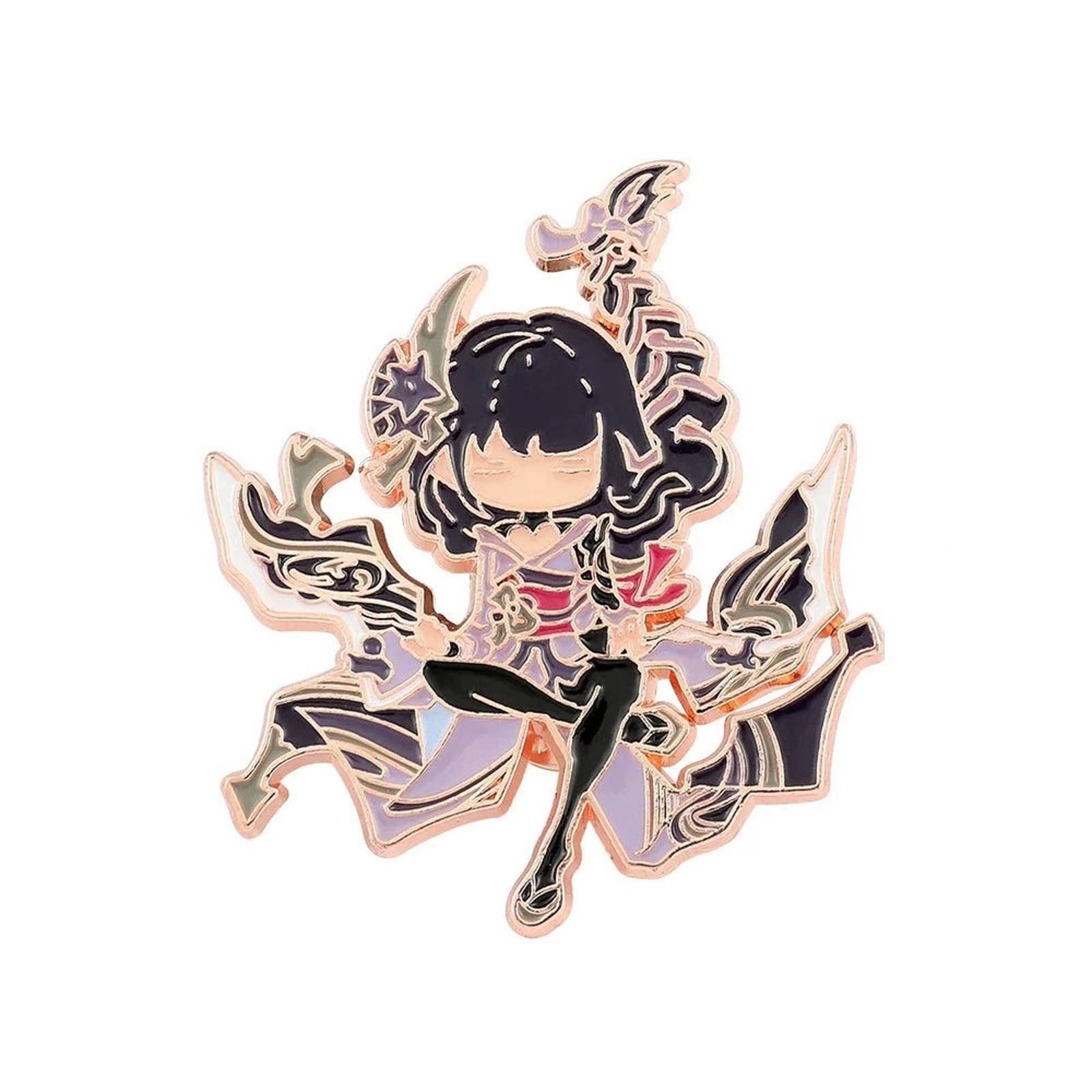 State Street Genshin Impact Video Game Raiden Shogun Enamel Pins GS-07 ...