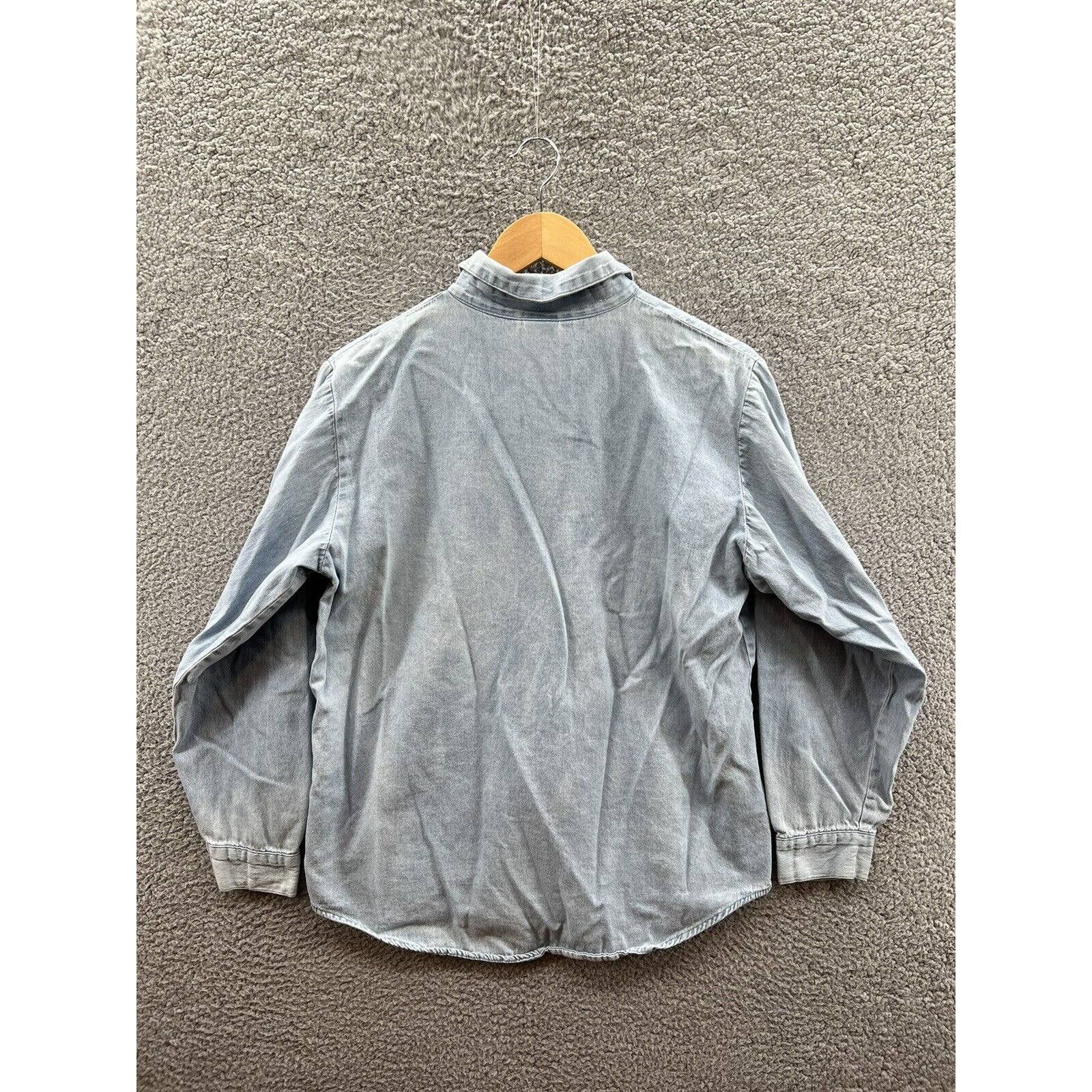 Mickey Unlimited Jerry Leigh Disney Mickey Mouse Denim Button Up Size ...