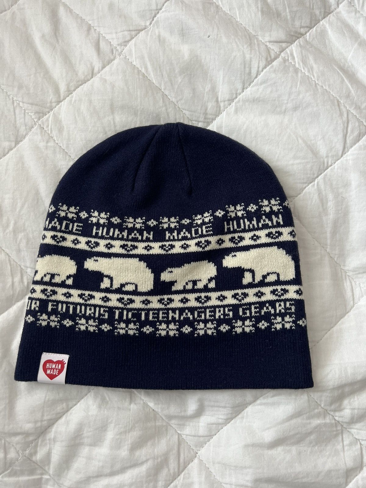 Human Made Human Made Polar Bear Jacquard Beanie | Grailed