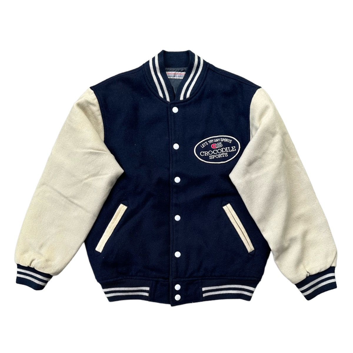 Vintage Crocodile sports wool varsity jacket | Grailed
