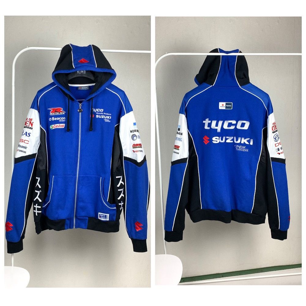 Formula 1 × Vintage Suzuki Tyco Racing Zip Hoodie Moto Bike Jacket ...