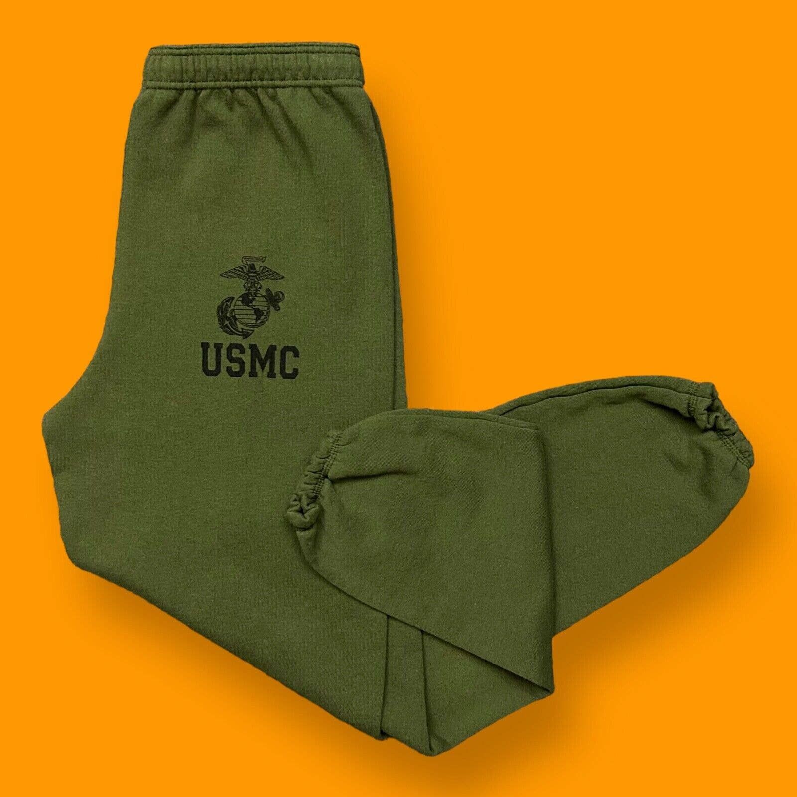 Vintage Vintage USMC Sweatpants Military 90s Jogger Olive Green M | Grailed