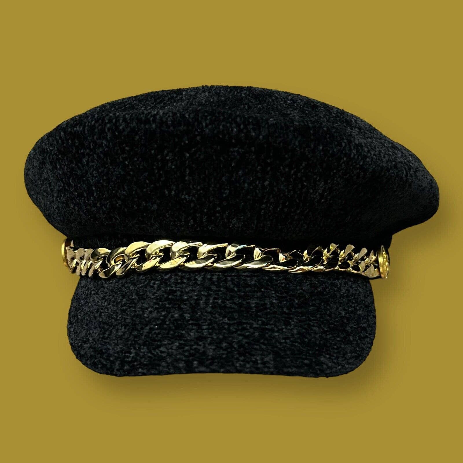 Vintage Vintage Military Hat Fiddler Cap Newsboy Velour Navy Blue | Grailed