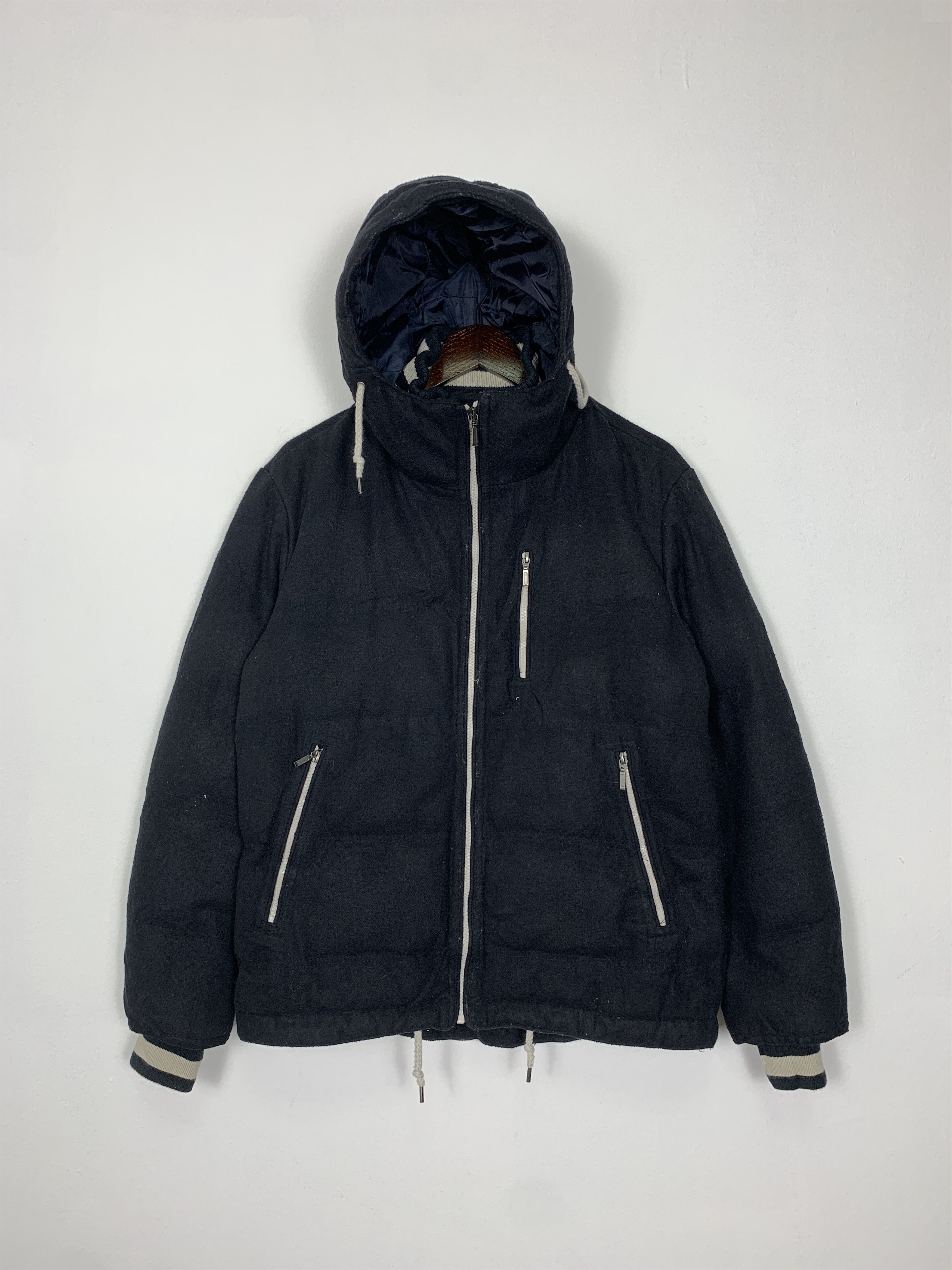 Japanese Brand × Vintage Vintage NOTA BENE Fleece Puffer Hoodie Jacket ...
