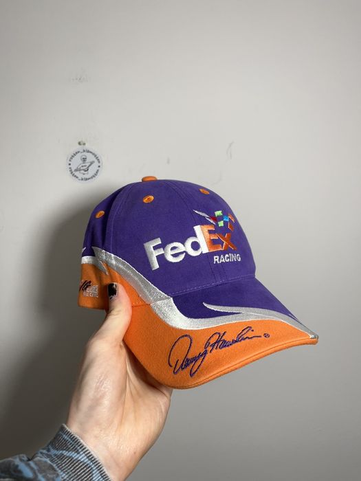 Vintage Danny Hamlin #11 Joe Gibbs FedEx nascar racing flame cap | Grailed