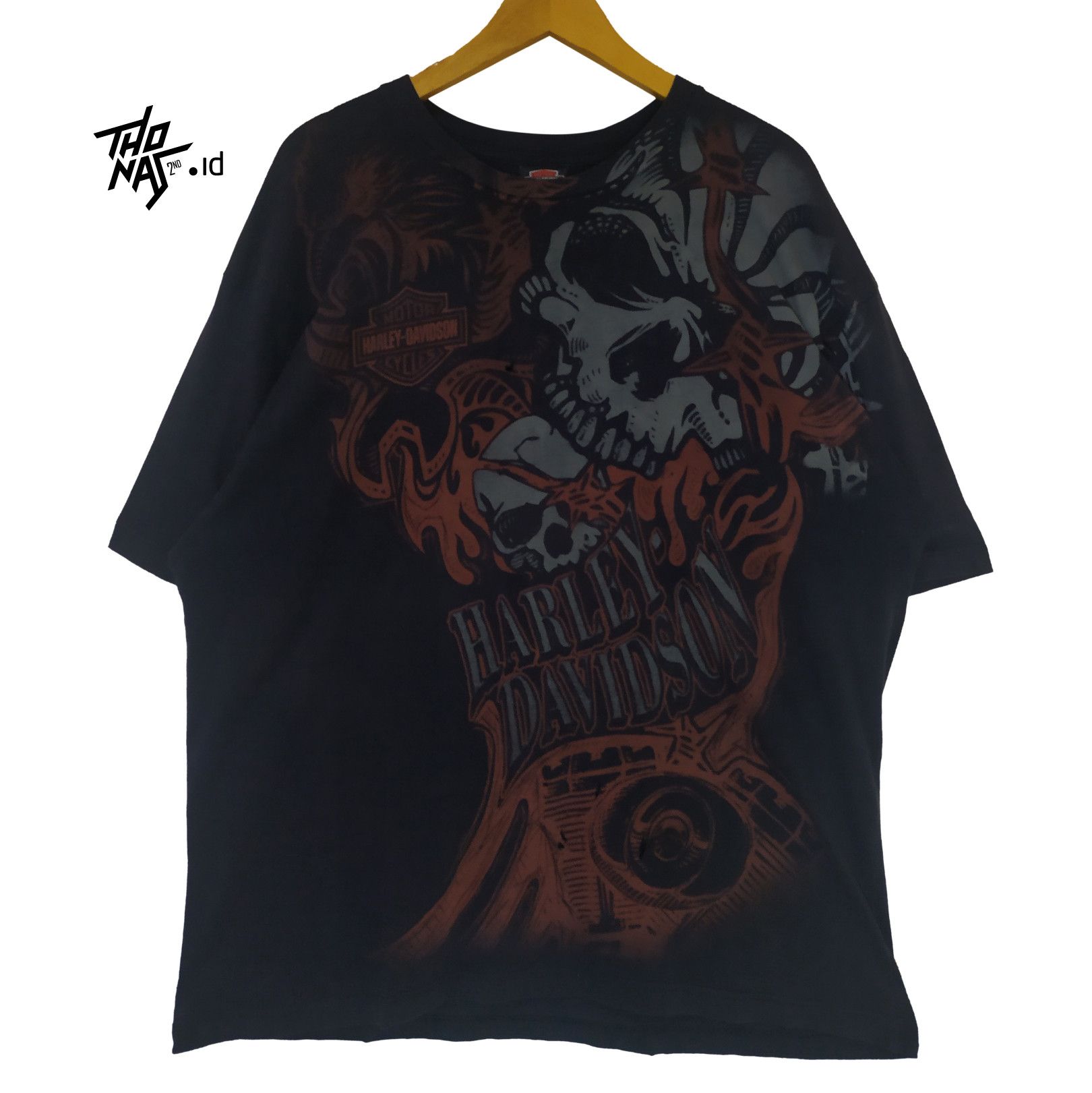 Harley Davidson × Rare × Vintage Skull Engine Thunderbird harley ...