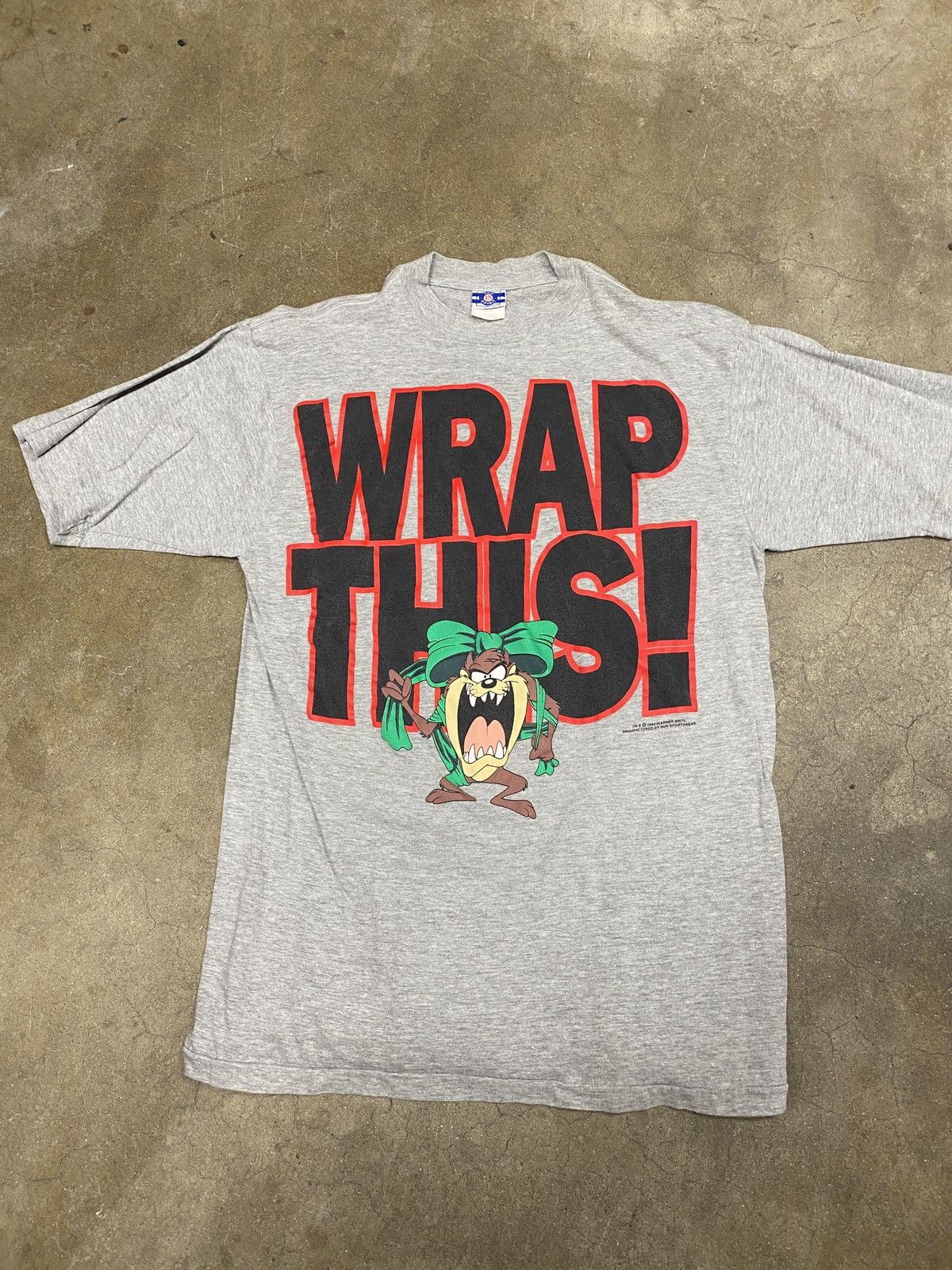 Vintage Vintage 1994 “Taz” Wrap This! Looney Tunes Tee Rare | Grailed