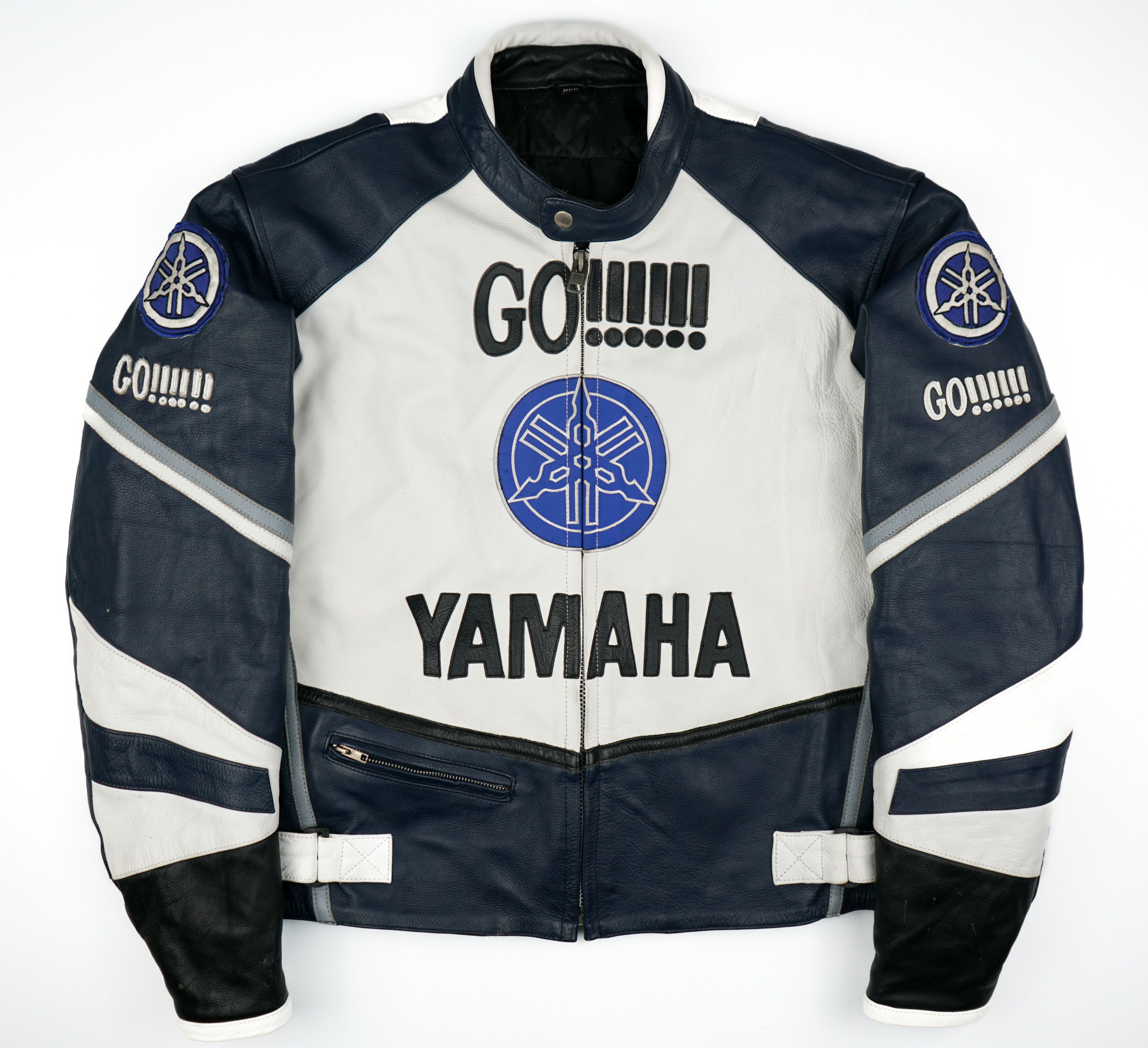 Vintage 90s Yamaha GO!!! Motorcycle Leather Jacket | Grailed