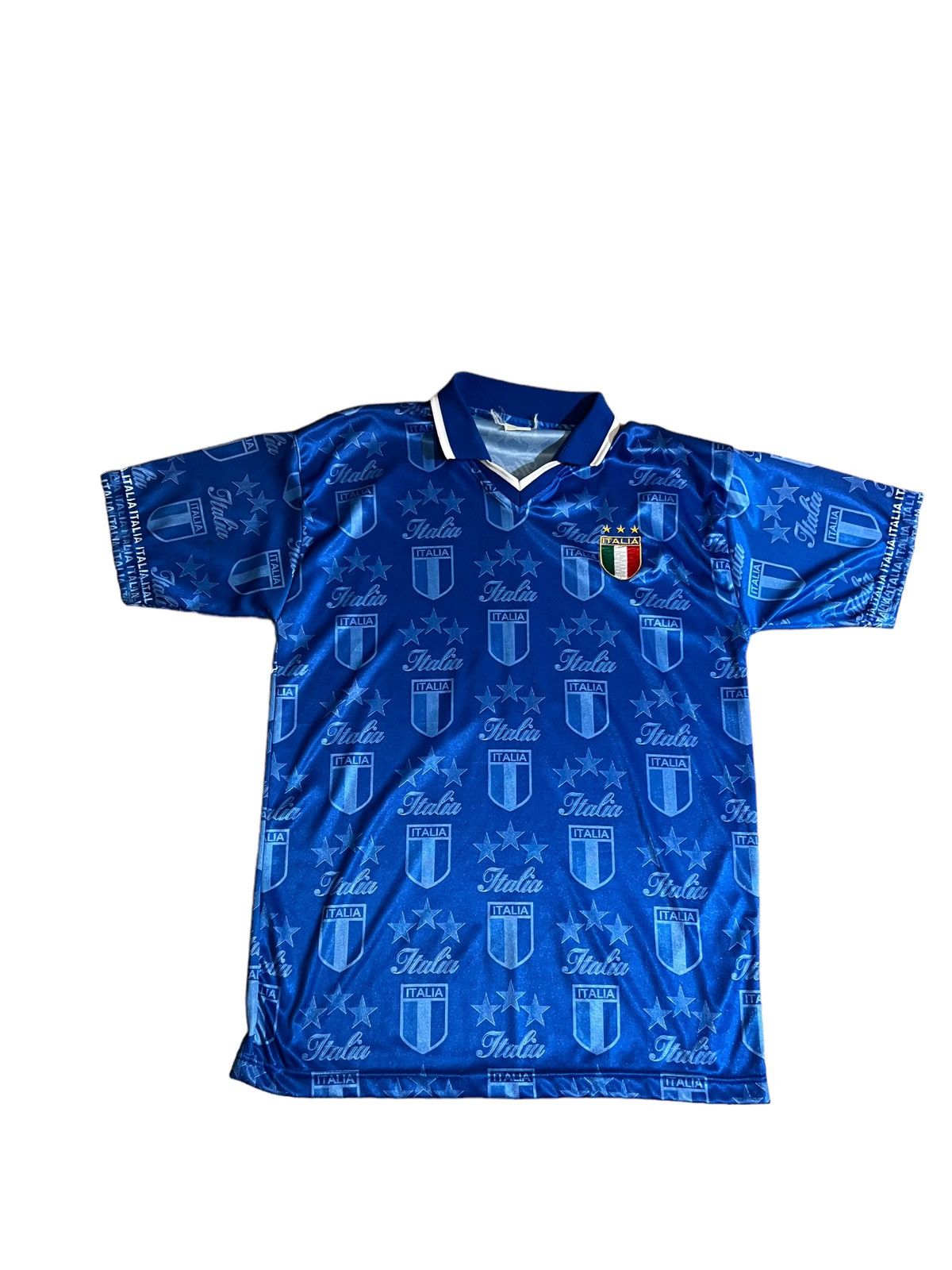 Streetwear × Vintage Vintage 90s Italy Italia Soccer Jersey Bootleg AOP ...