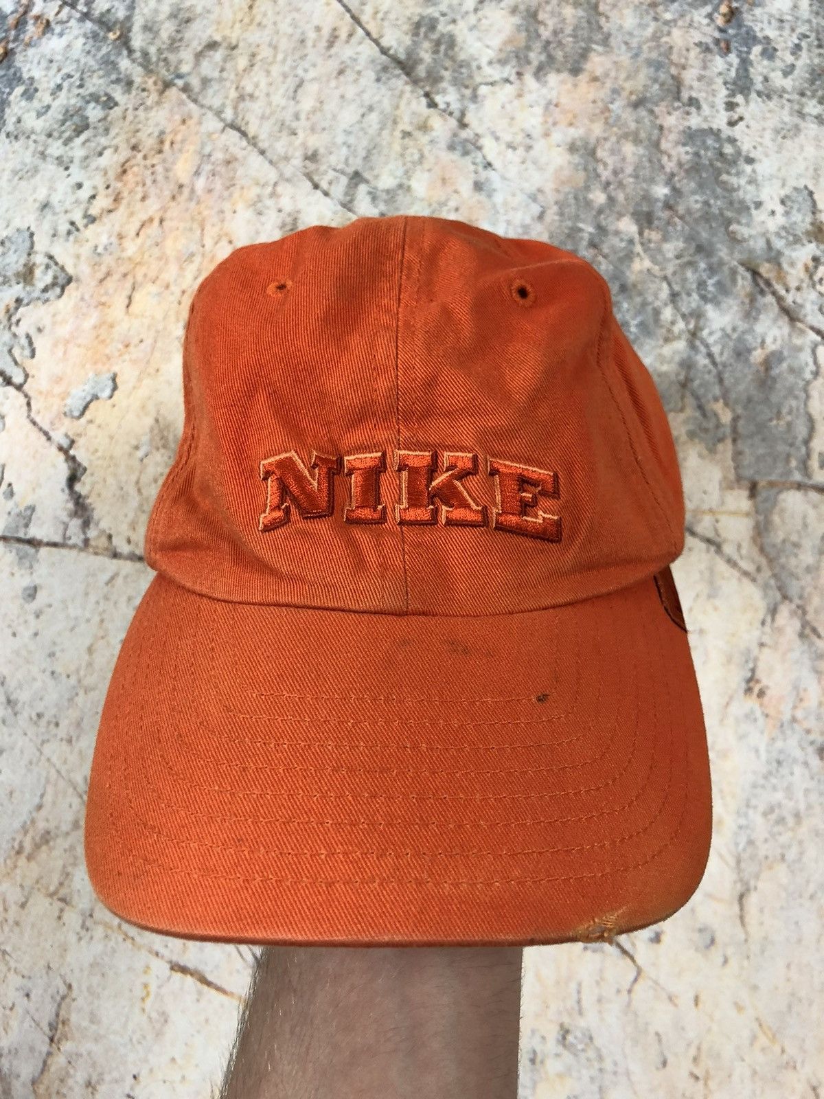 Nike × Vintage Nike air vintage orange logo cap | Grailed