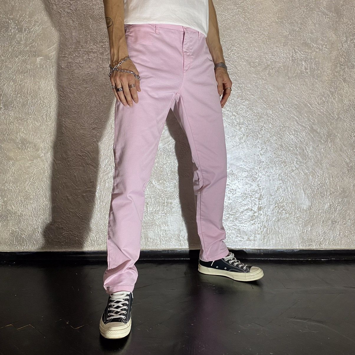 Carhartt Wip Lil Peep style Carhartt WIP Sid Pants pink crazy trousers ...