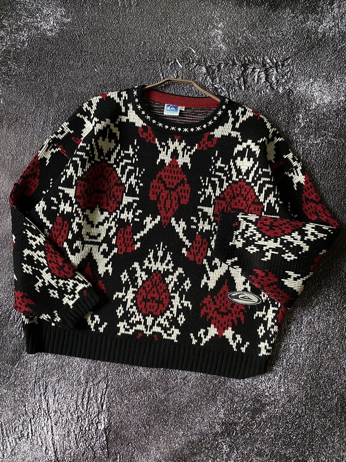 Vintage Rare Quiksilver Vintage Sweater Logo Surf Style Y2K 90s | Grailed