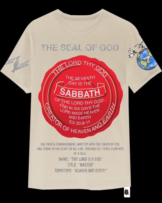 Custom THE SEAL OF THE LIVING GOD (The 7th day Sabbath) T-Shirt | Grailed