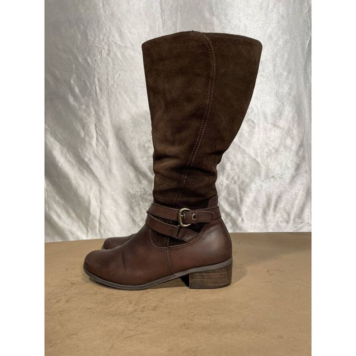 St. Johns Bay St John’s Bay Brown Suede Leather Knee High Boots 8.5 M ...