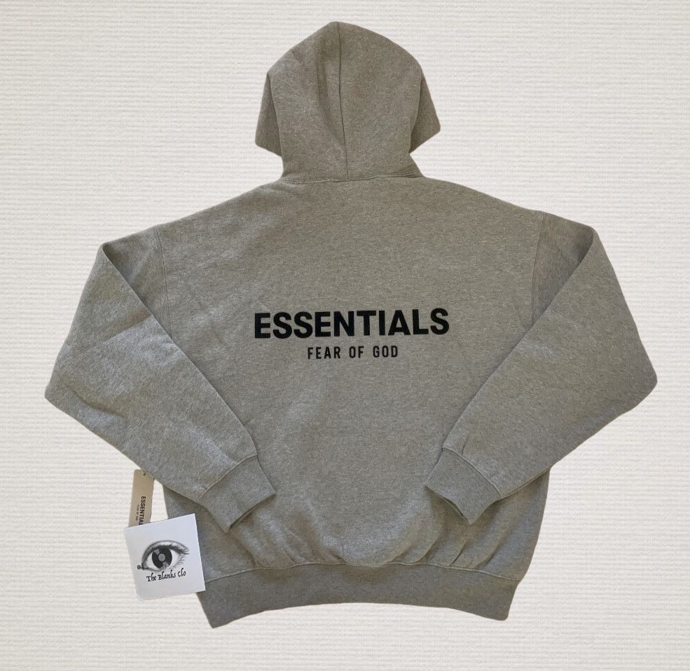 Essentials × Fear of God Essentials Hoodie Dark Oatmeal | Grailed