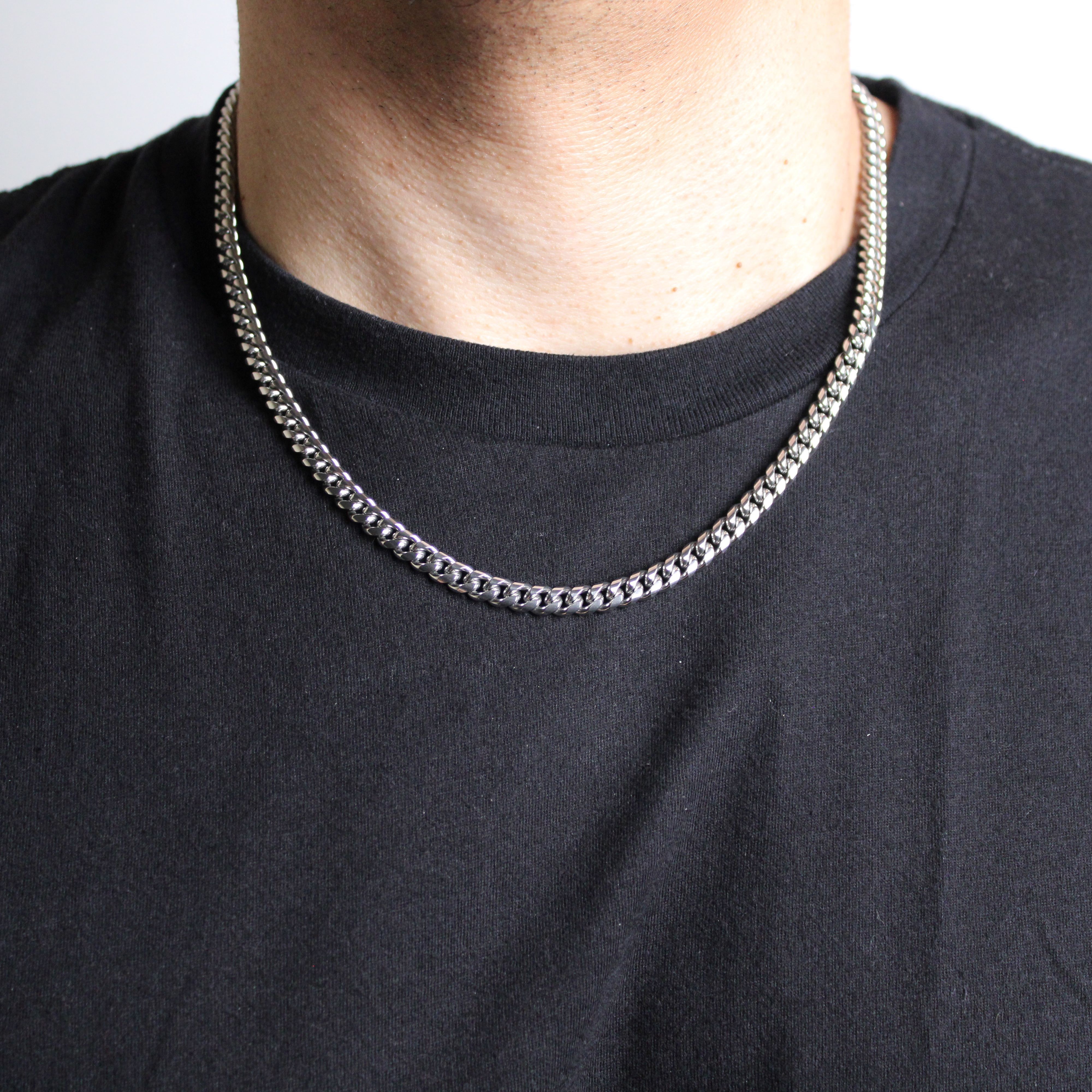 Cuban Link Chain Silver 6mm Cuban Link Chain Necklace 24" Length | Grailed