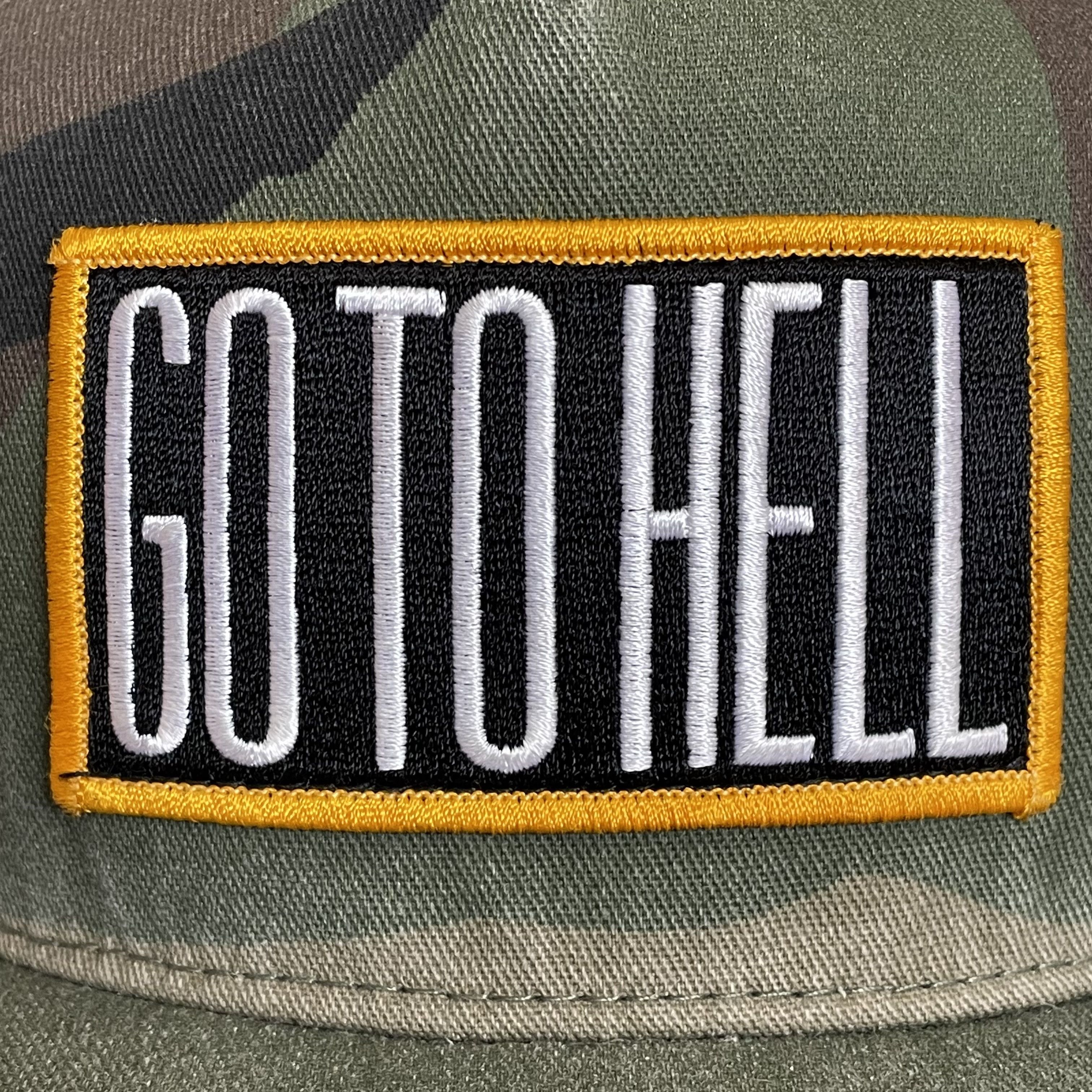 Supreme Go to Hell 5 panel trucker snapback hat cap | Grailed