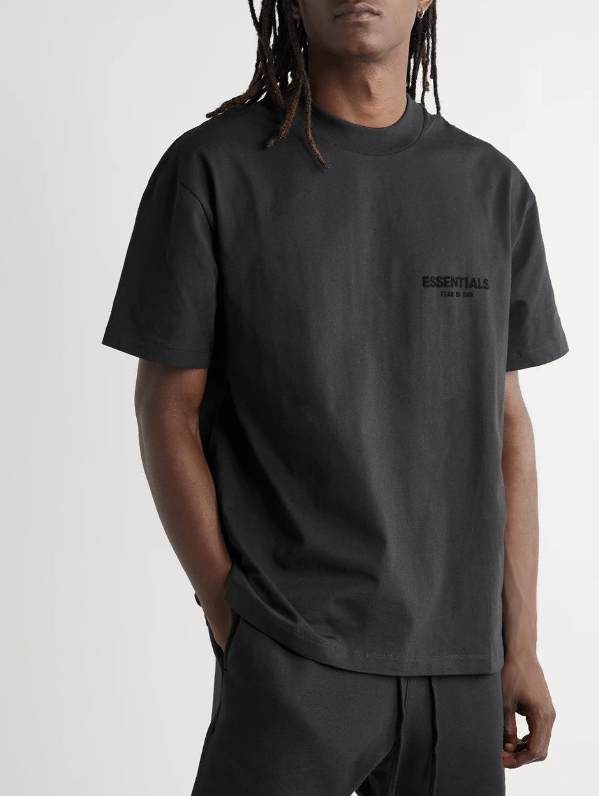 Fear of God Fear of god essentials tshirt black | Grailed