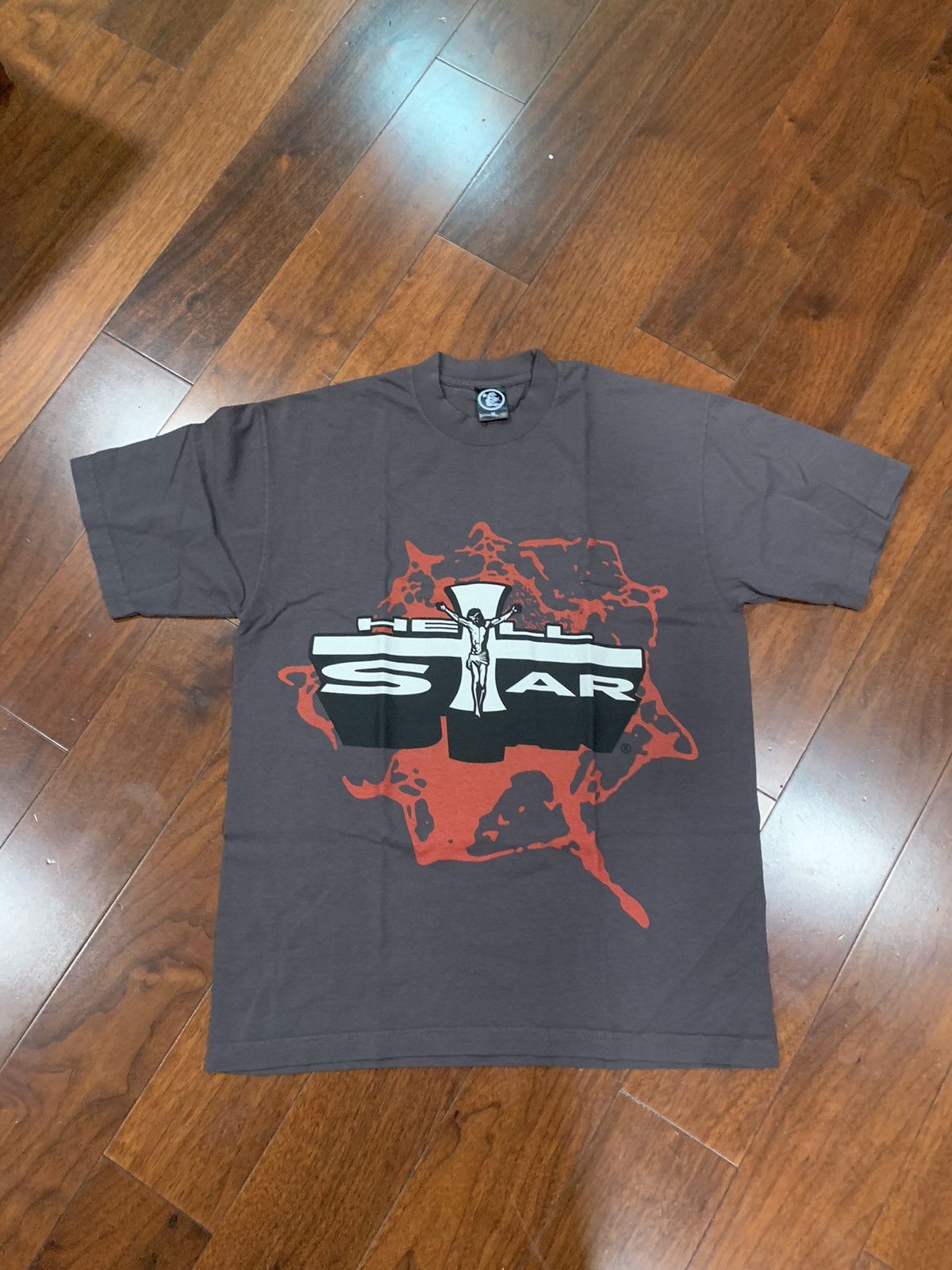 HELLSTAR Hellstar Studios Jesus Emblem Tee Vintage Black | Grailed