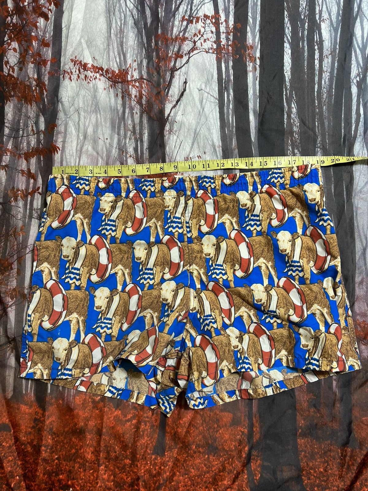 Vintage ***FINAL DROP***RARE 90s Joe Boxer cow swim shirt humor 38 ...