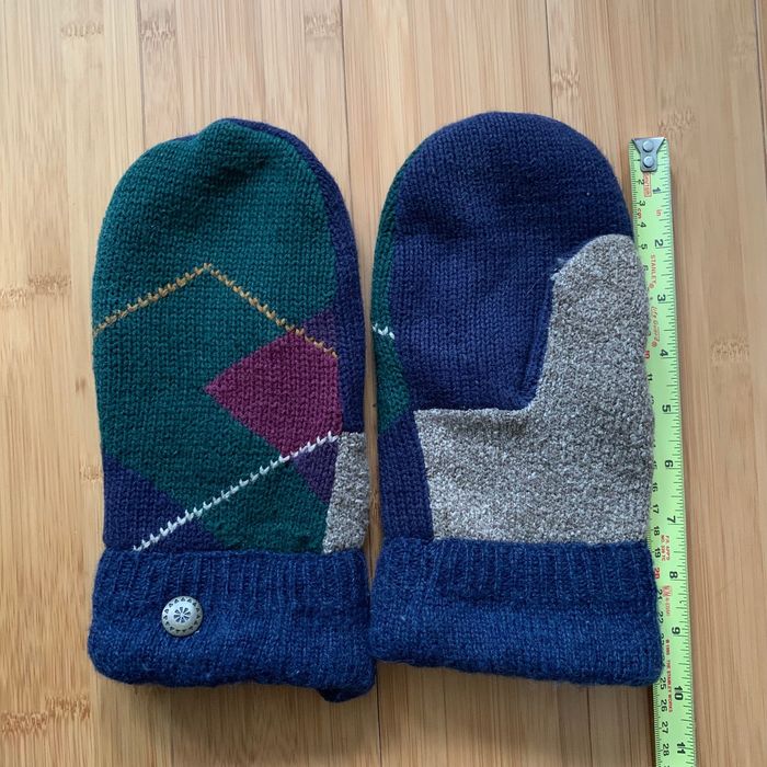 Other Reversible Mittens Gloves Plaid Kermit Muppets Ribbit Frog | Grailed