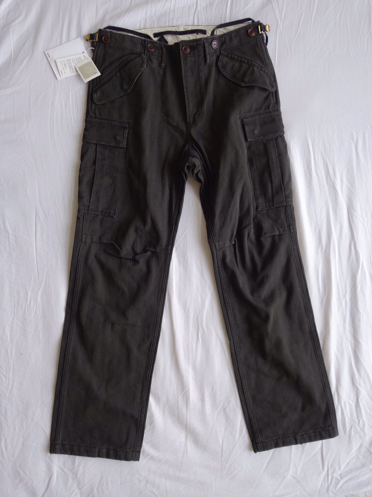 Visvim Eiger Sanction Pant WD Herringbone Navy | Grailed