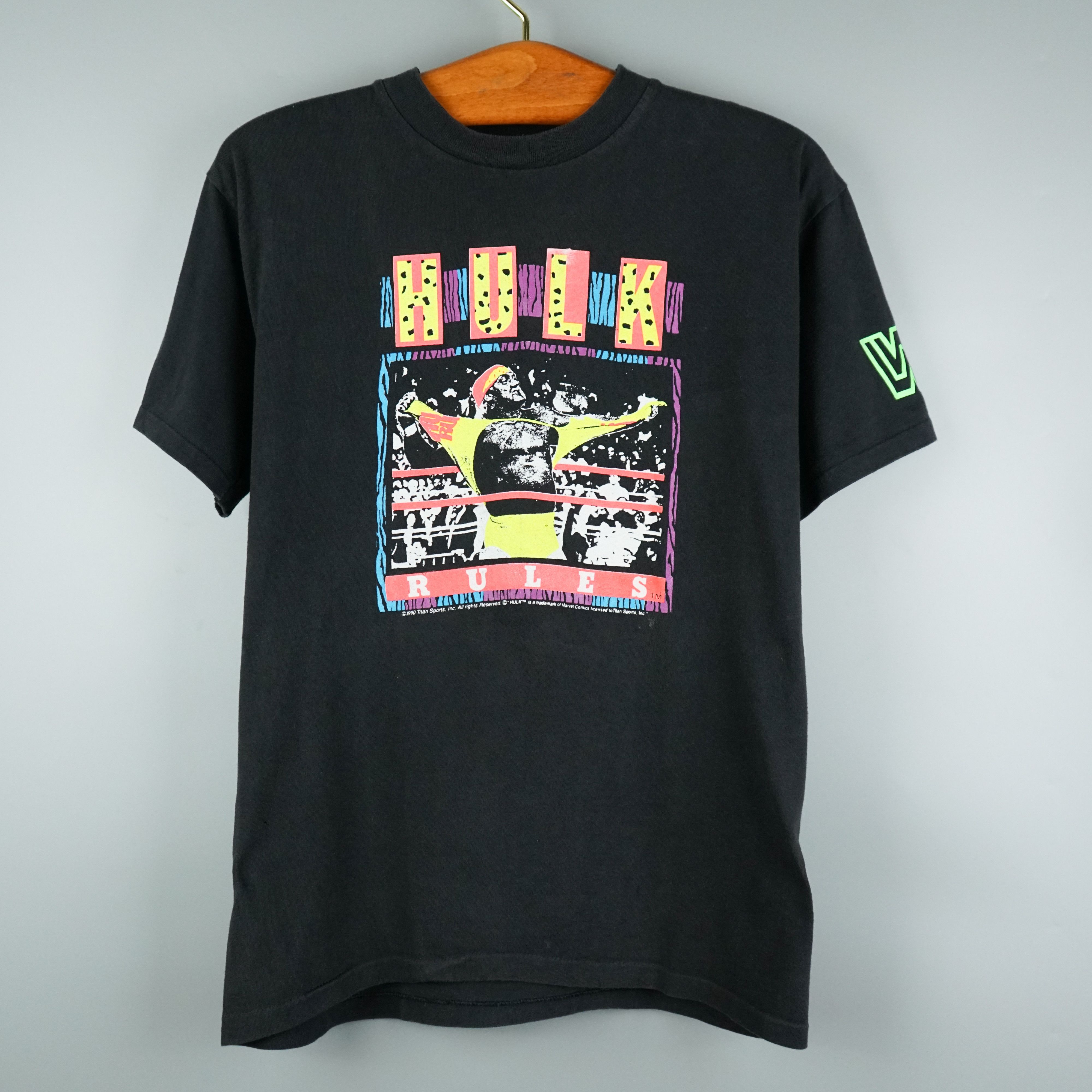 Vintage 1990s Hulk Hogan WWF t shirt Single Stitch | Grailed
