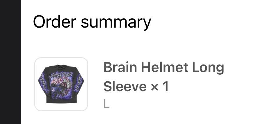 HELLSTAR HELLSTAR Brain Helmet Longsleeve Large IN HAND! | Grailed