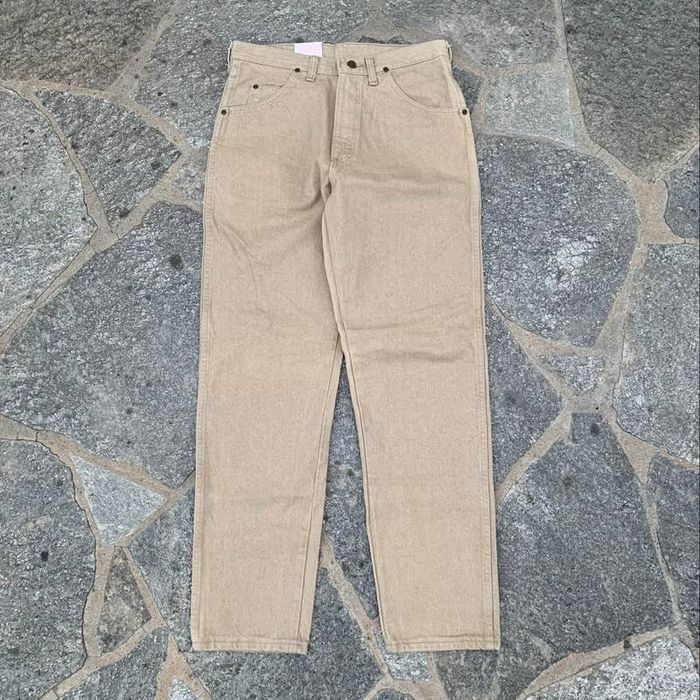 Vintage Wrangler Hero Tan Denim Jeans USA Deadstock 31" Waist Cowboy ...
