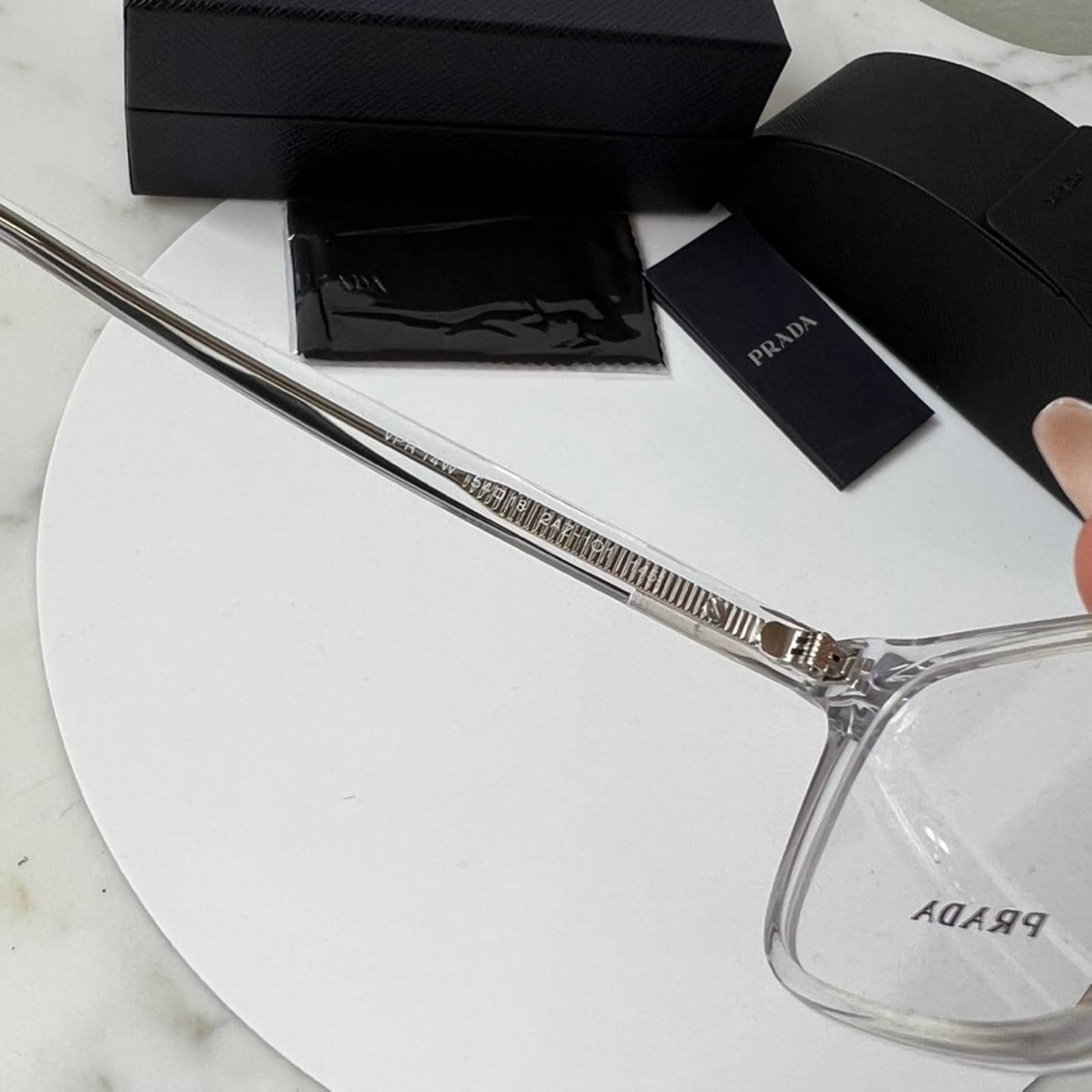 Prada NEW Prada PR14WV Frames in Crystal Transparent | Grailed