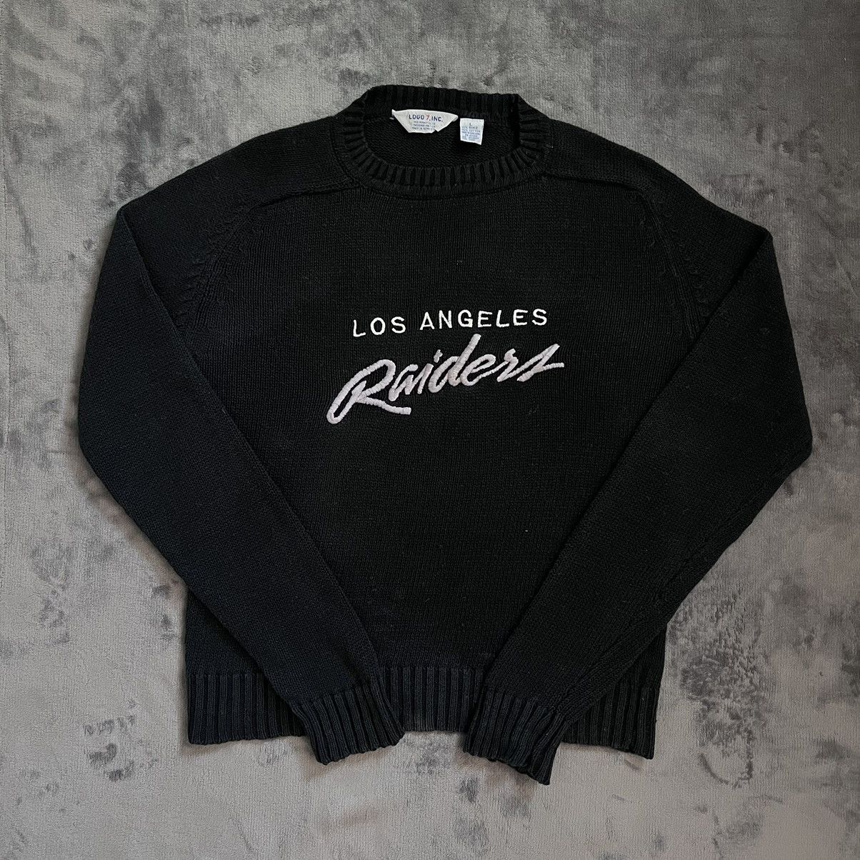 Logo 7 × NFL × Vintage Vintage 90’s LOGO 7 Oakland Raiders Script Logo ...