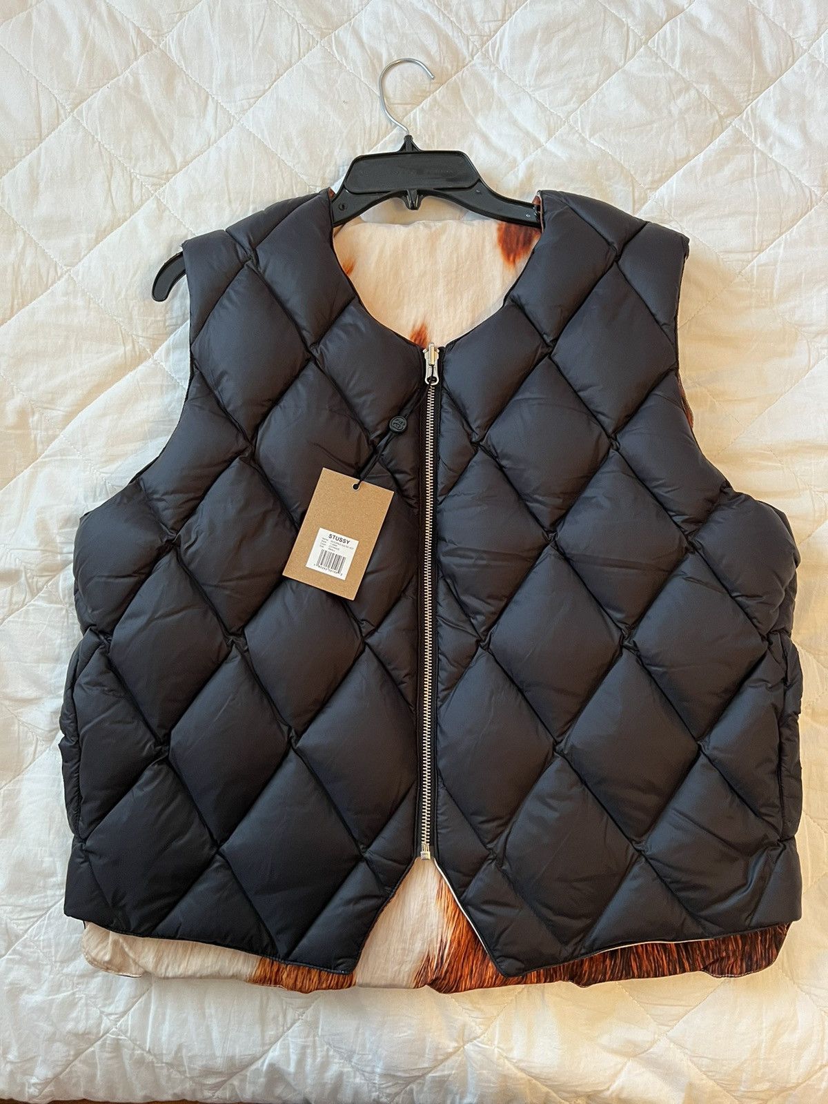 Stussy Stussy Reversible Quilted Cowhide Vest | Grailed