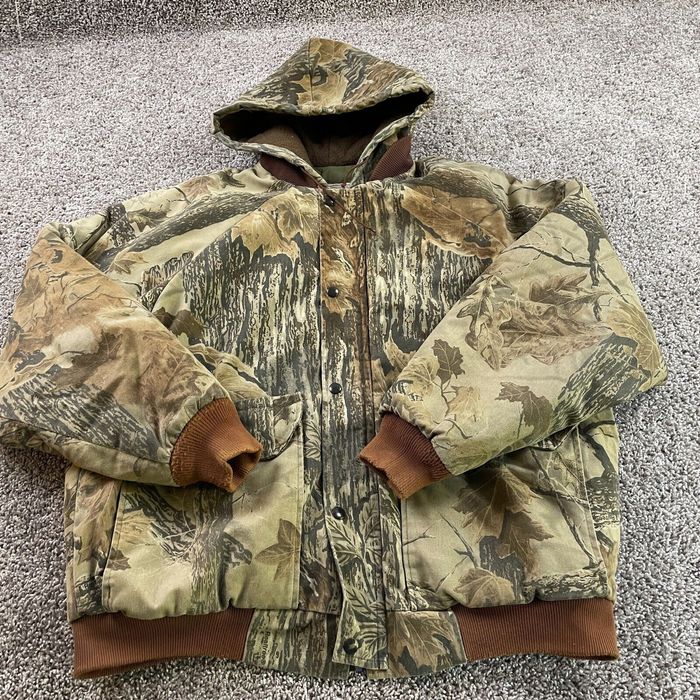 Realtree Vintage Duxbak Jacket Mens Extra Large RealTree Camo Lined Hunting USA | Grailed