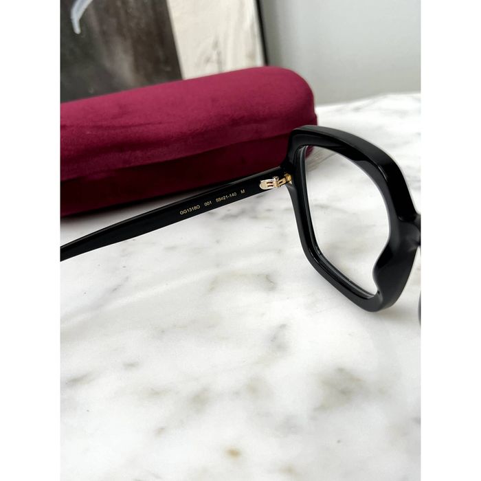 Gucci NEW Gucci GG1318O Black Square Eyeglasses Frames | Grailed