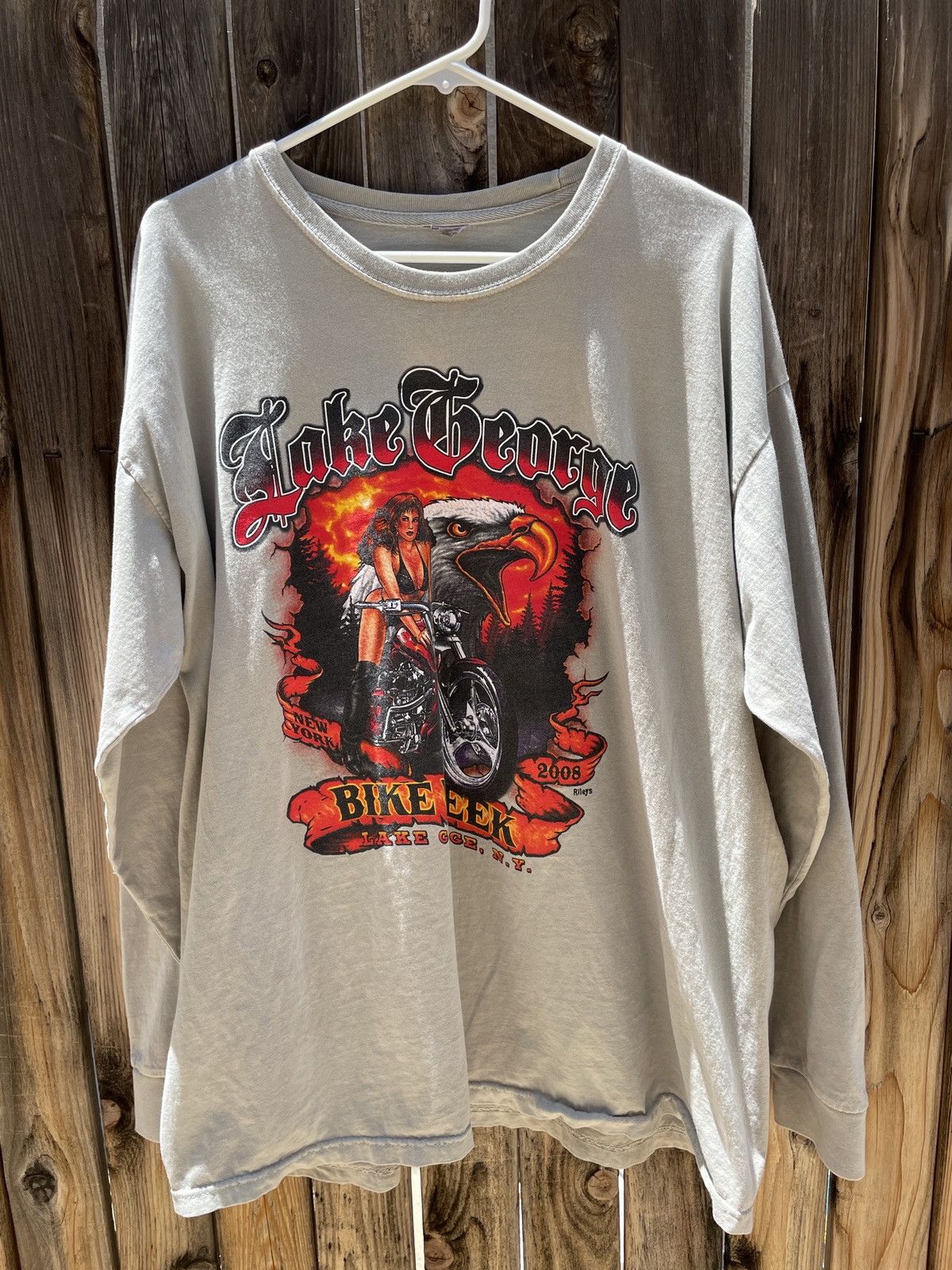 Vintage Lake George bike week longsleeve | Grailed
